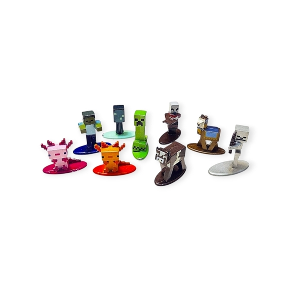 Minecraft | Toys | Minecraft Diecast Mini Figures Set Of 9 | Poshmark